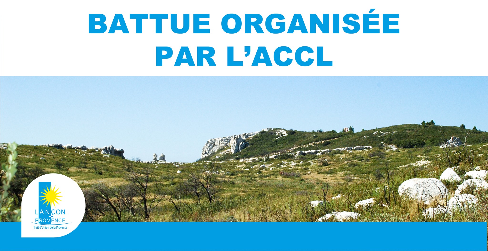 Battue de chasse - commune de Lançon-Provence - La Fare les Oliviers
