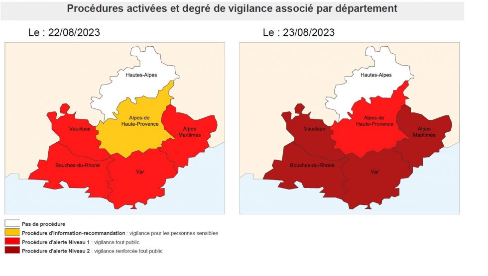 Vigilance pollution du mercredi 23 août - La Fare les Oliviers