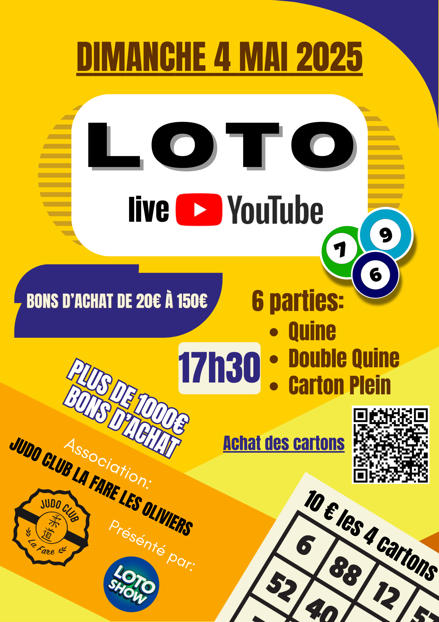 Loto live sur Youtube - La Fare les Oliviers